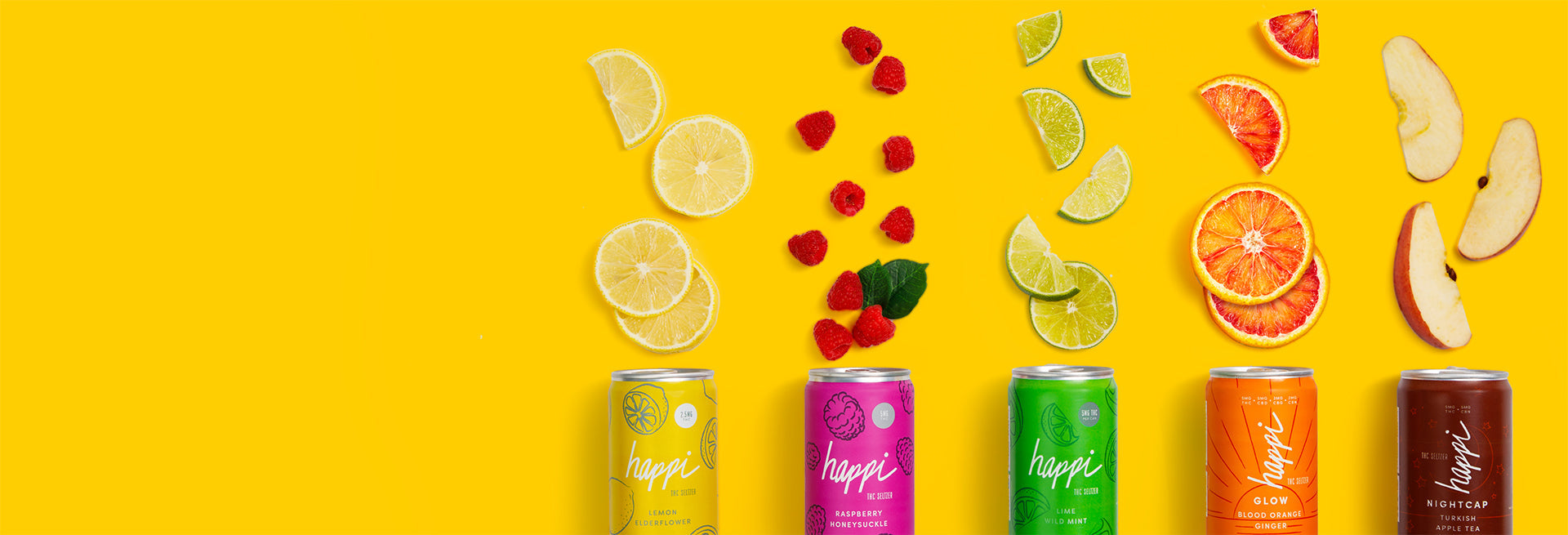 Shop Award-Winning THC Drinks in a Variety of Flavors | Get Happi Now!