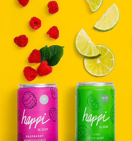 Award-Winning THC Seltzers | Buy THC Drinks Online Today | Get Happi!