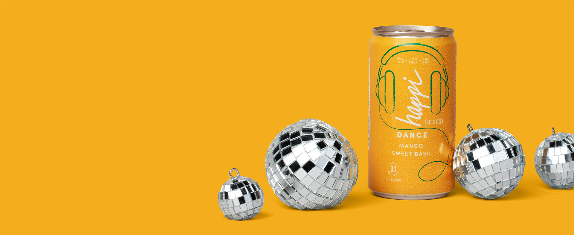Happi | Cannabis-infused seltzer | Low-dose THC drink
