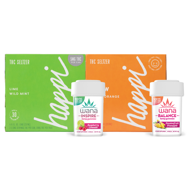 Daytime Bundle | THC Seltzer + Gummies Bundle – Happi