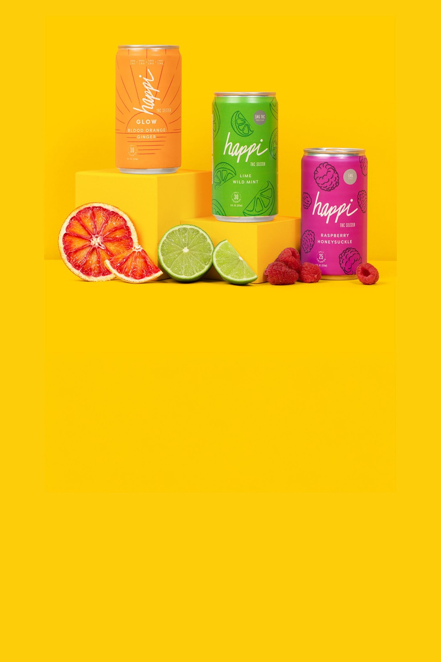 Award-Winning THC Seltzers | Buy THC Drinks Online Today | Get Happi!