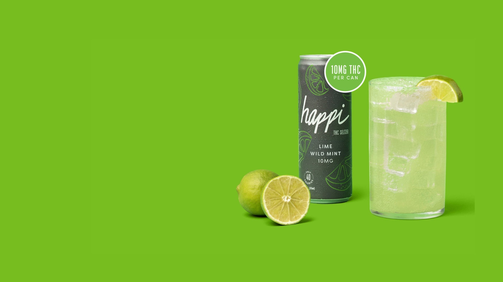 Happi | Cannabis-infused seltzer | Low-dose THC drink