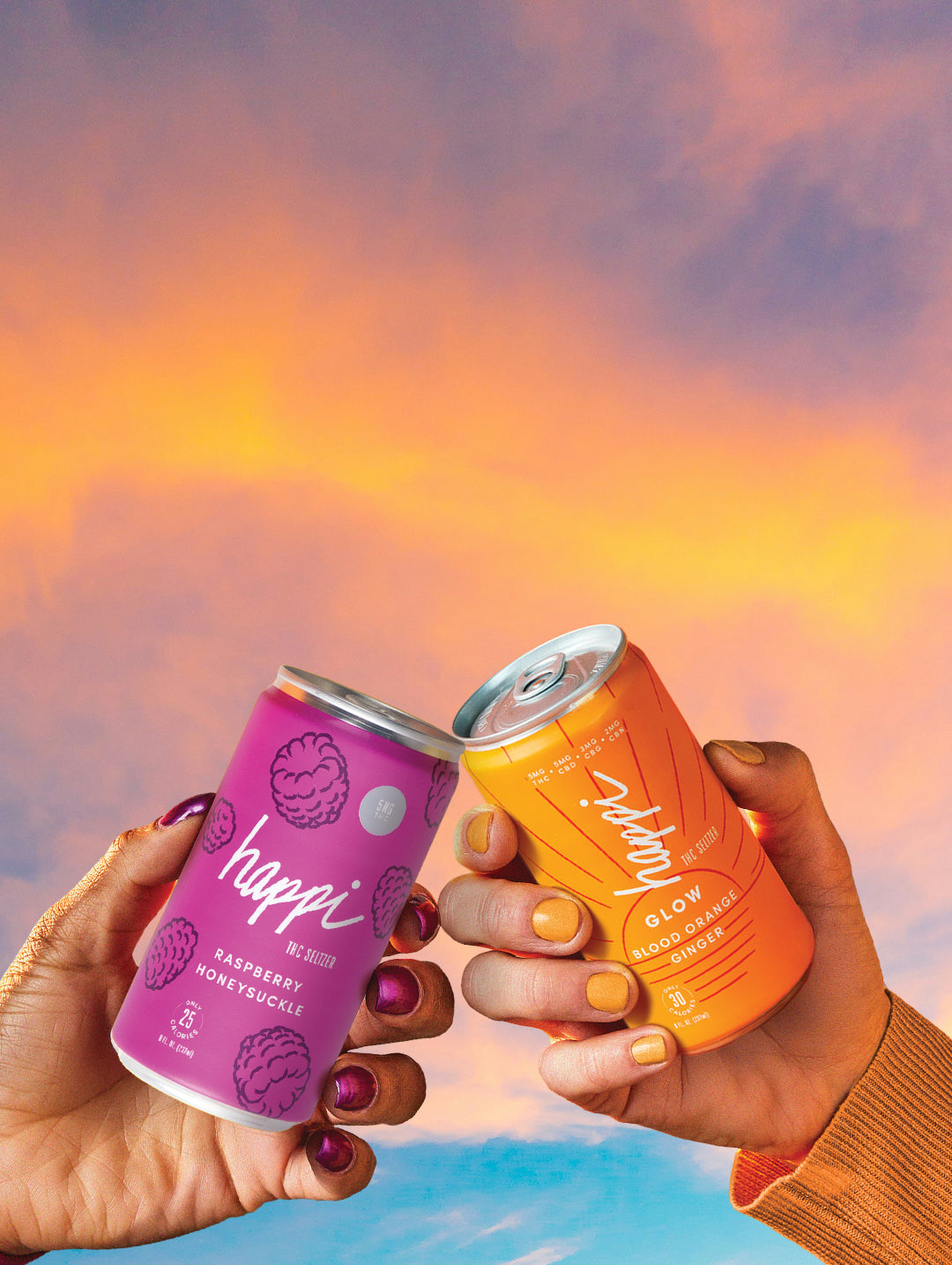 Happi | Cannabis-infused seltzer | Low-dose THC drink